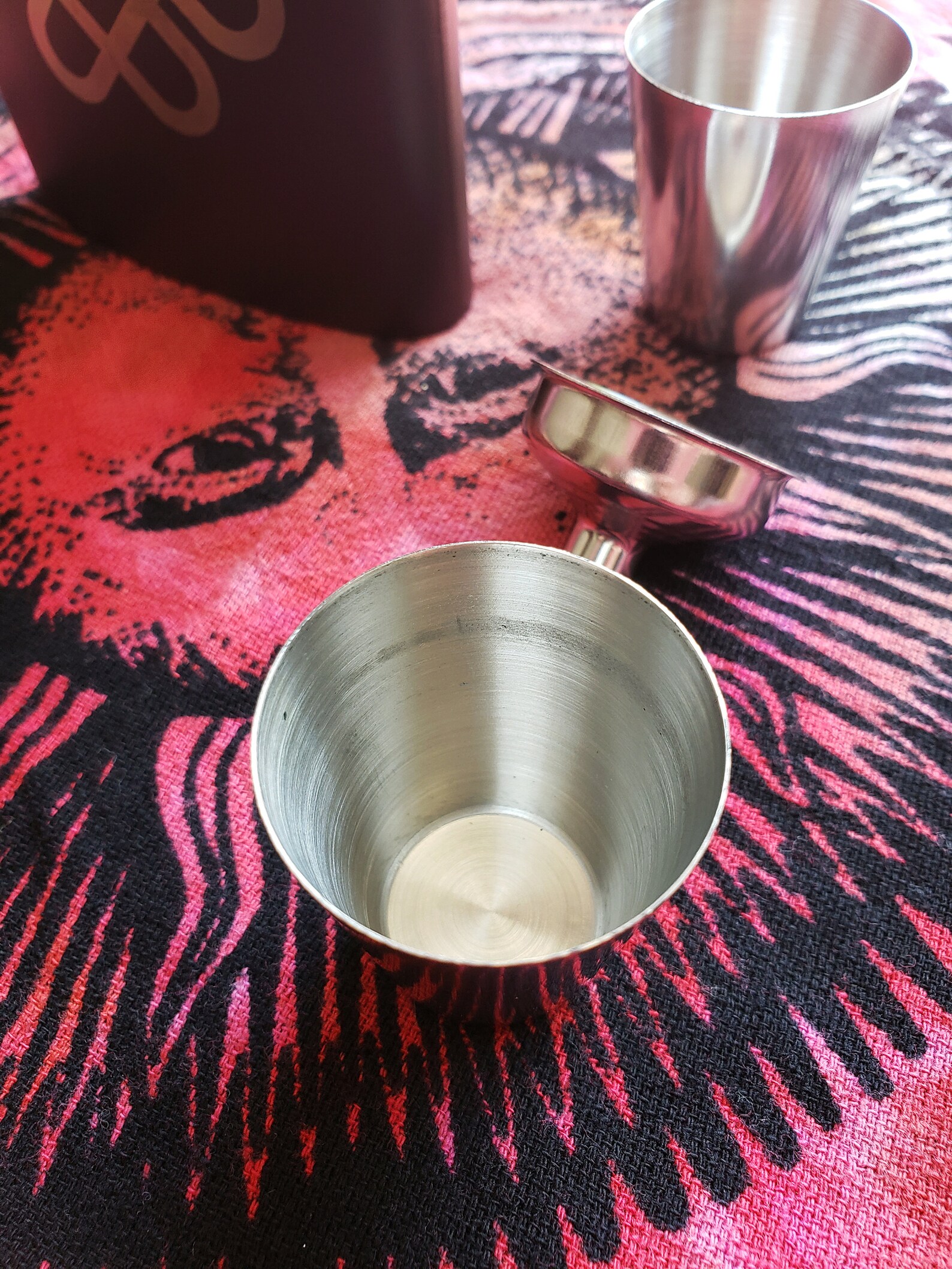 Black Celtic Knot Flask Set 8oz Stainless Steel Irish Flask - Etsy