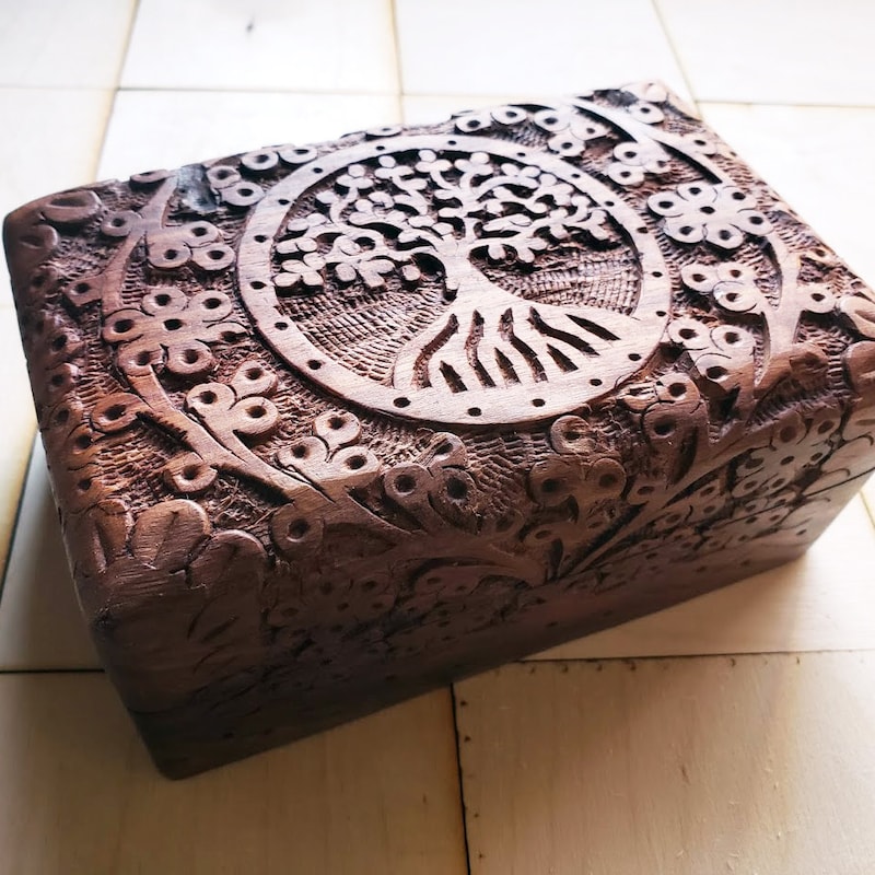 Tree of Life Wood Box - Etsy