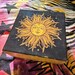 Celestial Sun Wood Box, Hippie Wooden Box, Square Colorful Keepsake Box ...