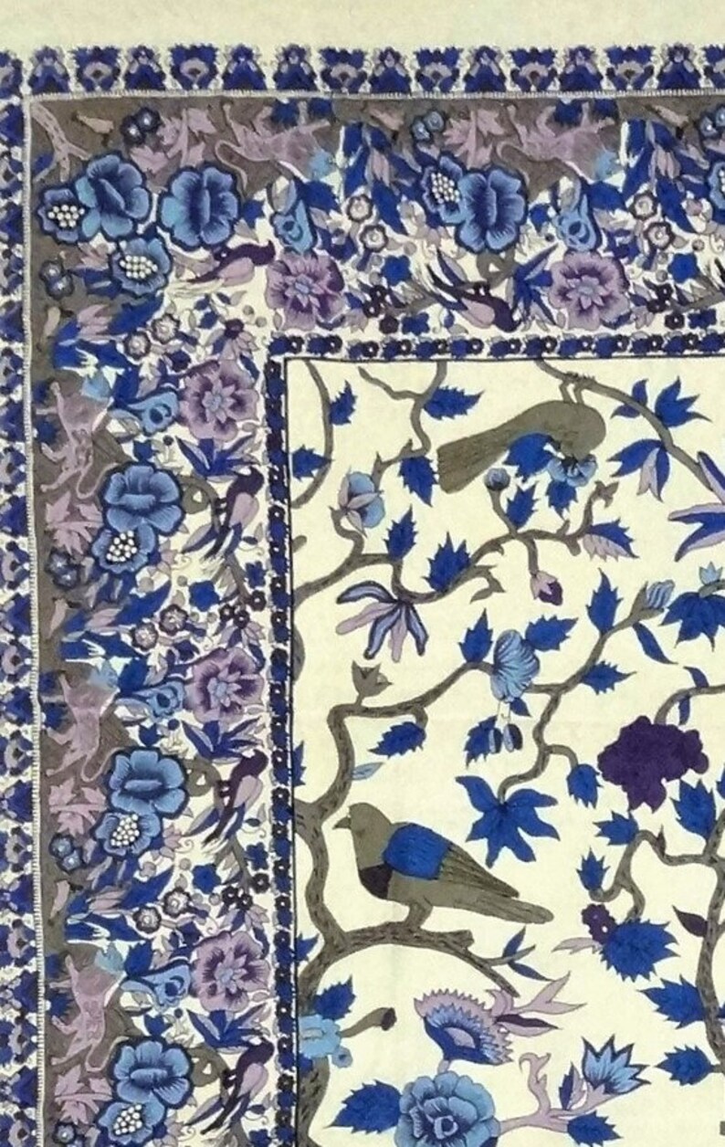 Blue Celtic Tree of Life Tapestry Fabric Decor Irish Bed - Etsy