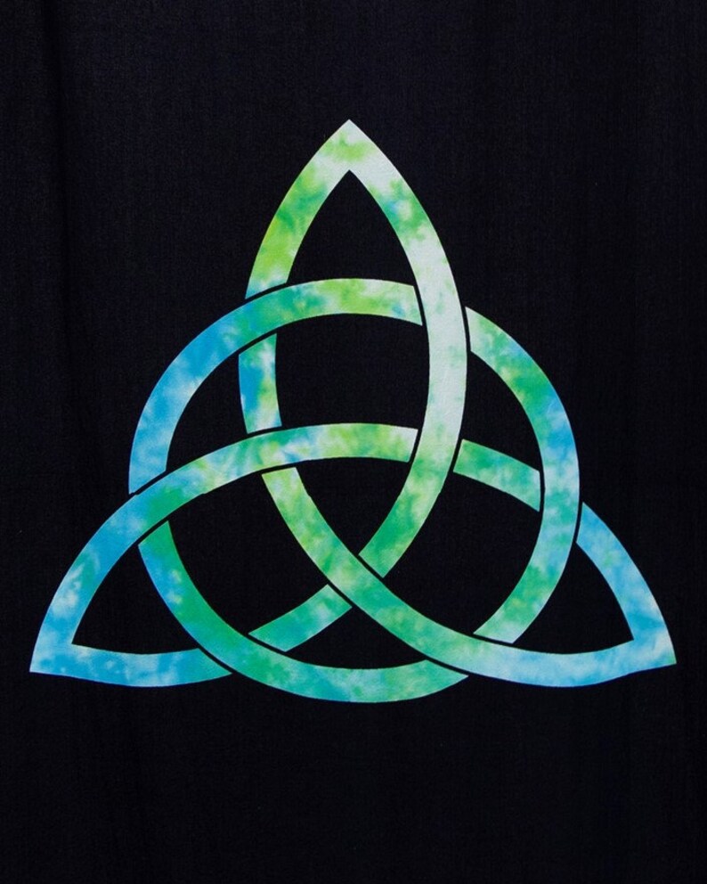 Green Triquetra Celtic Curtain Single Panel Irish Window - Etsy