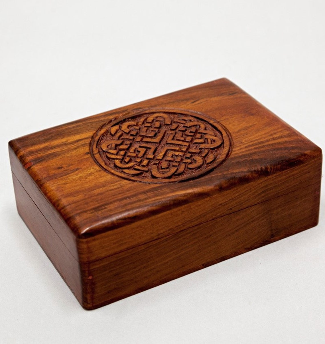 Celtic Knot Keepsake Box Irish Hand Carved Wooden Box - Etsy