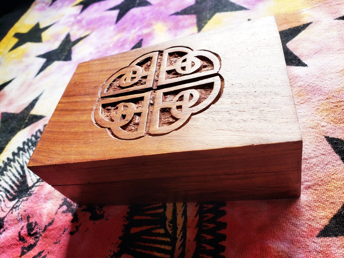 Celtic Knot Wood Celtic Box Irish Wooden Box Renaissance - Etsy