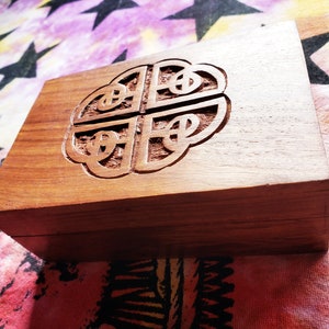 Celtic Knot Wood Celtic Box, Irish Wooden Box, Renaissance Welsh ...