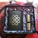 Black Celtic Knot Flask Set 8oz Stainless Steel Irish Flask - Etsy