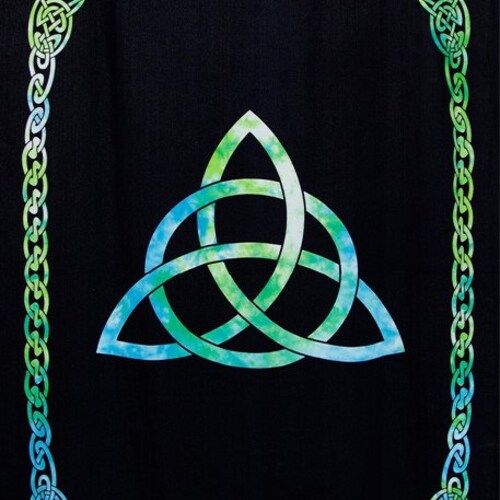 Green Triquetra Celtic Curtain Single Panel Irish Window - Etsy