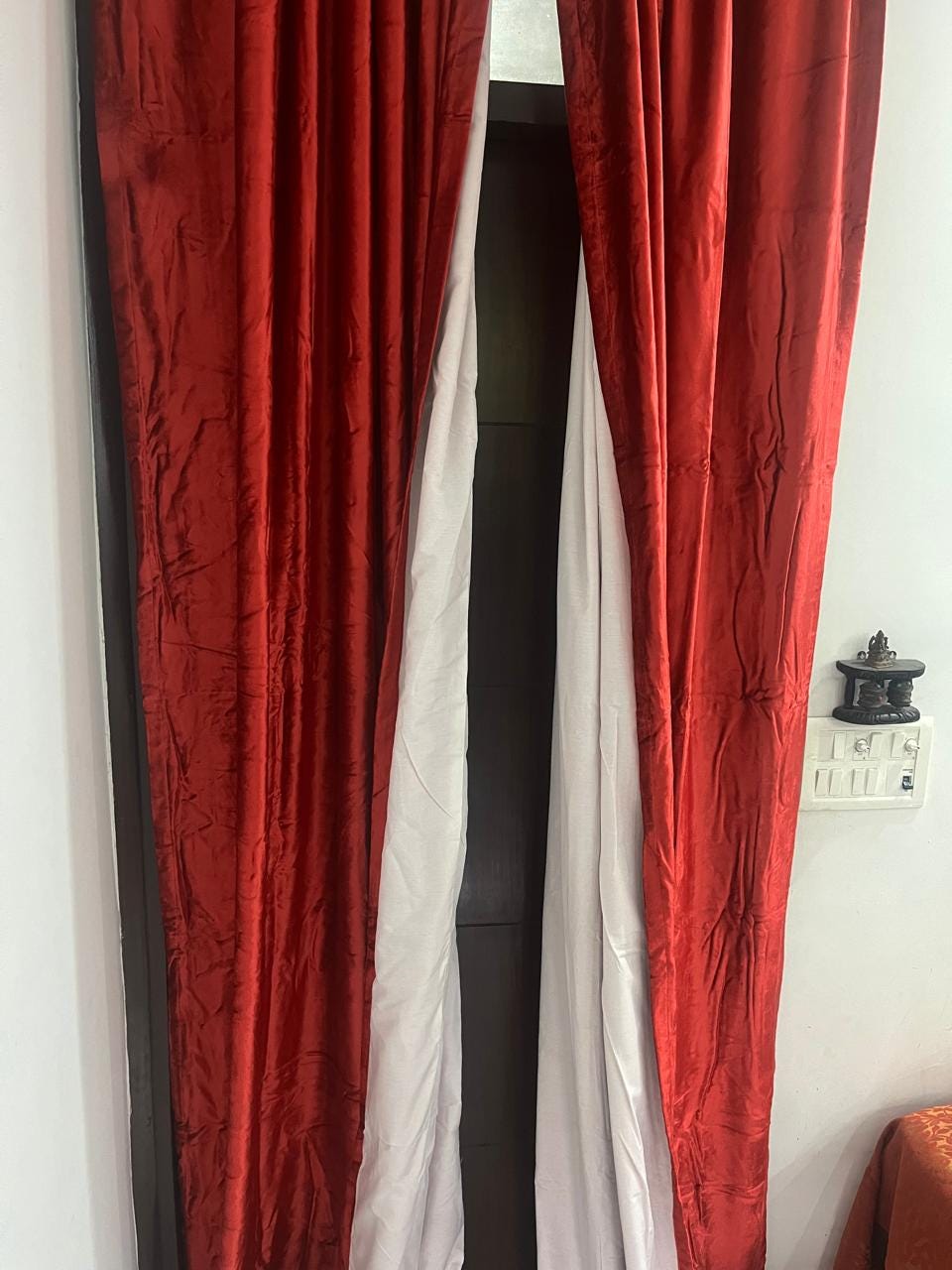 Burgundy Sheen Velvet Curtain Made From 100% VELVET - Heavy Thick ...