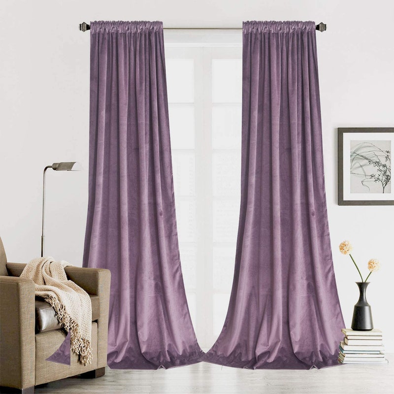 Velvet Curtains - Etsy