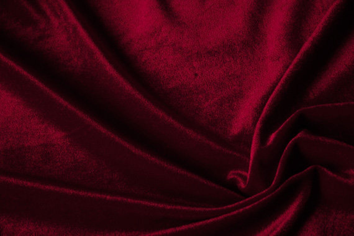 Luxury Quality WINE 100% Cotton Sheen Velvet Fabric for Upholstery ...