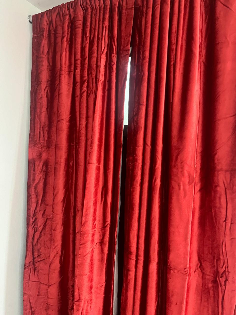 Burgundy Sheen Velvet Curtain Made From 100% VELVET - Heavy Thick ...