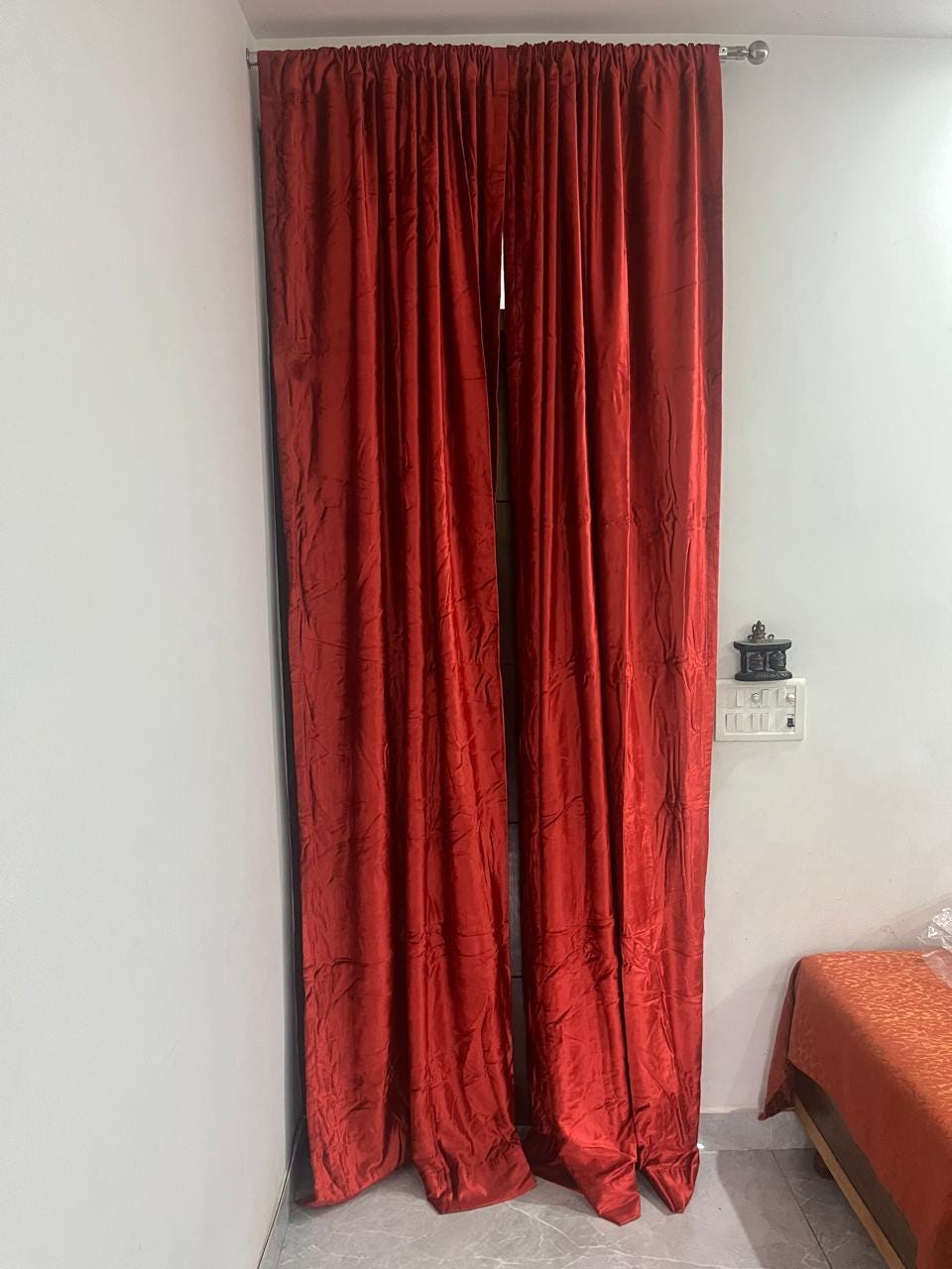 Burgundy Sheen Velvet Curtain Made From 100% VELVET - Heavy Thick ...