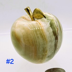 Natural Onyx APPLE - Teacher Gift Nature Lover - Etsy