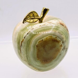 Natural Onyx APPLE - Teacher Gift Nature Lover - Etsy