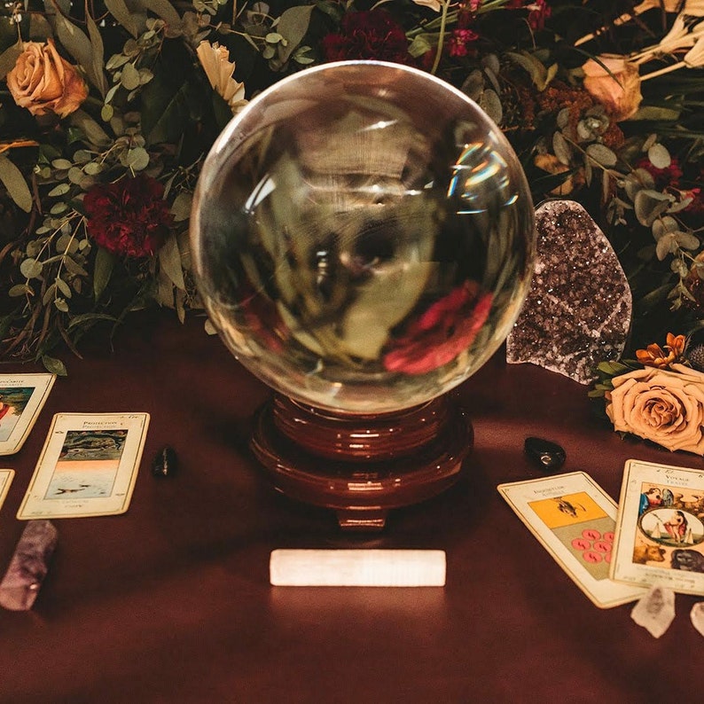 FREE SHIP 200mm 8 Clear Crystal Ball W Stand Birthday - Etsy