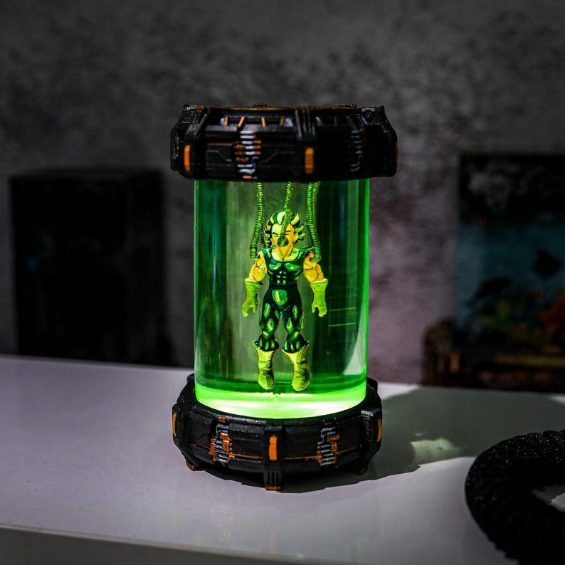 Dragon Ball Z Vegeta in a Healing Chamber Lamp, LED Anime Night Light ...