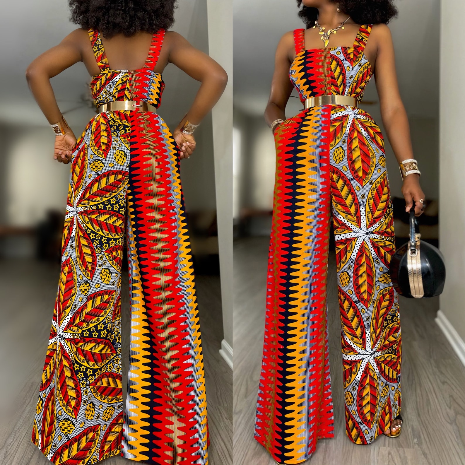 Multipattern Patch African Print Jumpsuit, Ankara Jumpsuit, Jumpsuit ...