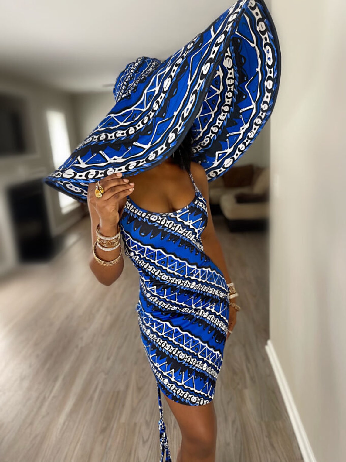 Ankara Oversized Sun Hat / Summer Hat/ Giant Ankara Hat / Big Floppy ...