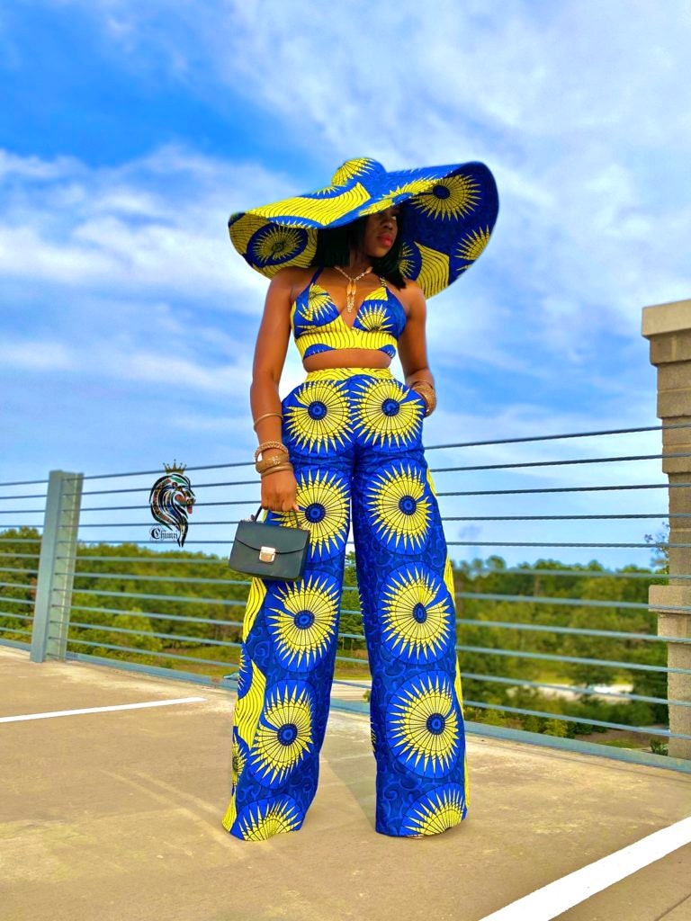 Ankara Oversized Sun Hat / Summer Hat/ Giant Ankara Hat/ Wide Brim ...