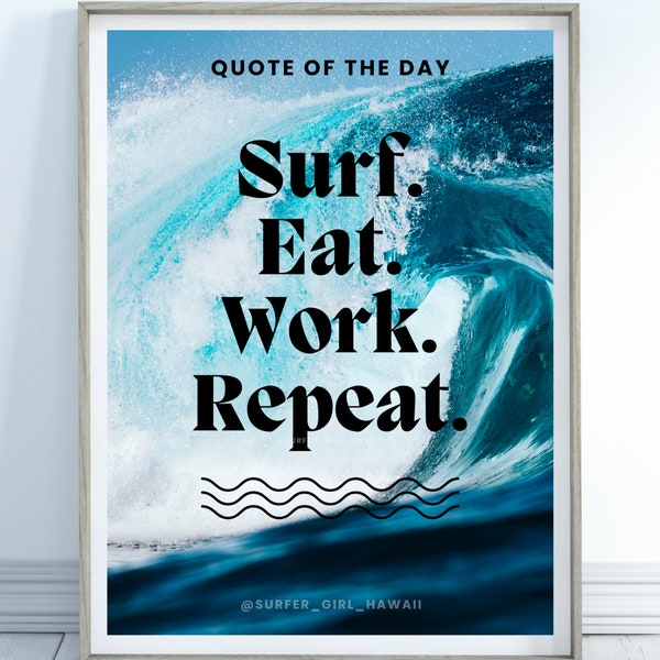 Surf Quote - Etsy