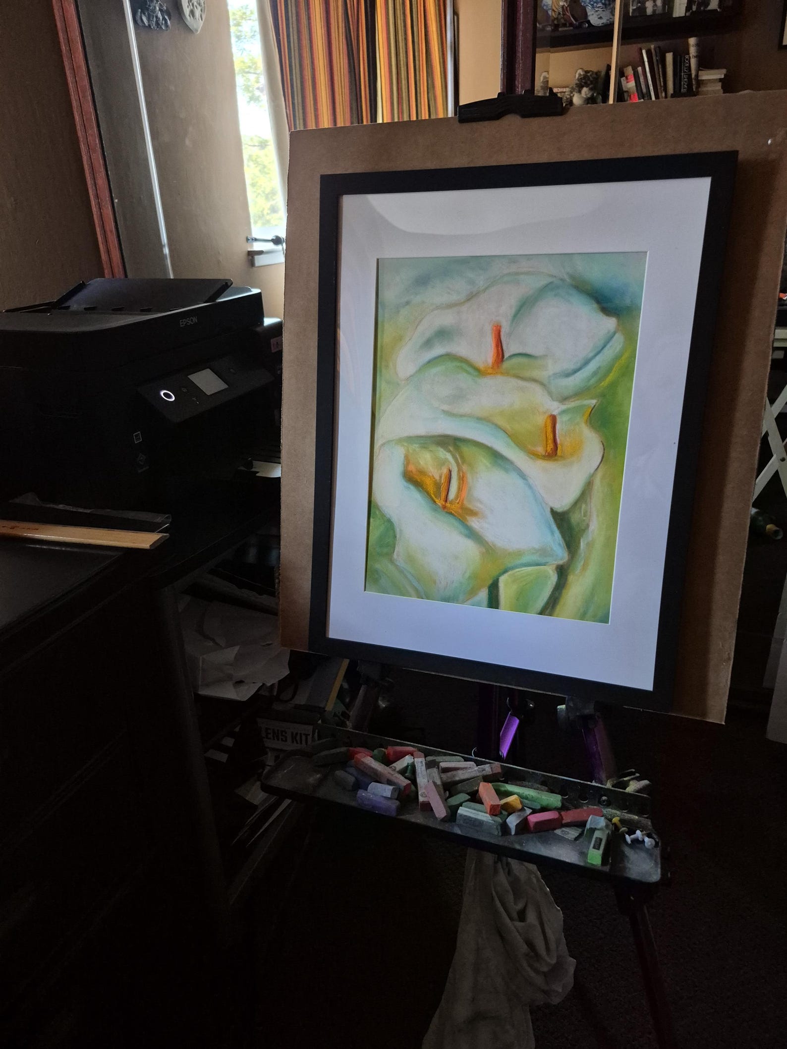 Calla Lilies - Original Pastel Artwork by Robin Briggs - Etsy