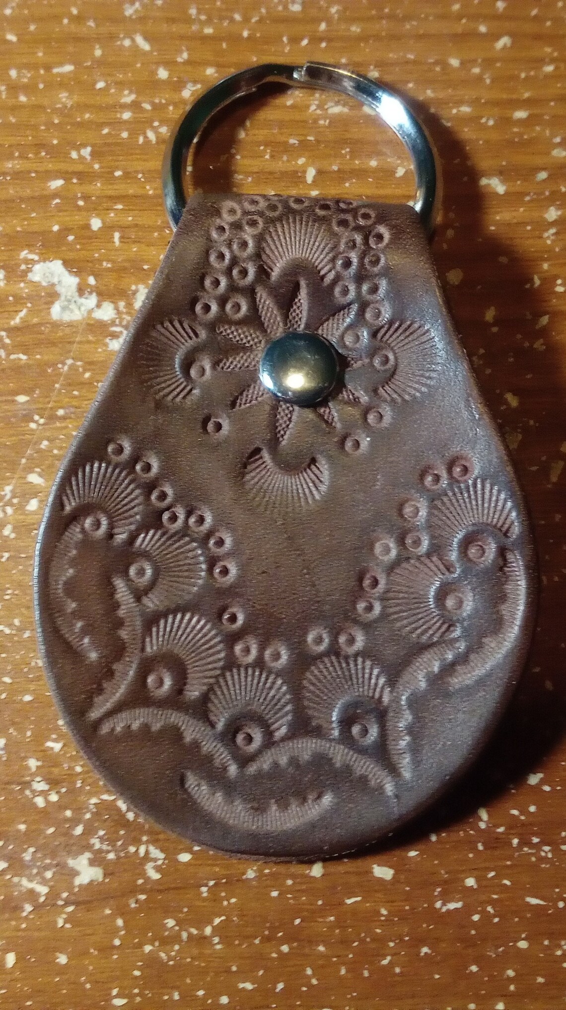 Leather Key Ring - Etsy