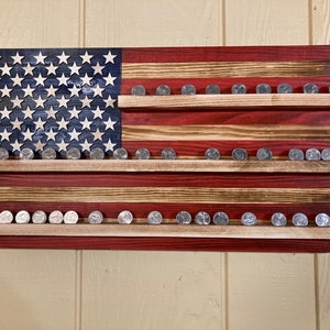 USA Coin Display, State Quarter Display, Wooden Flag, Silver Dollar ...