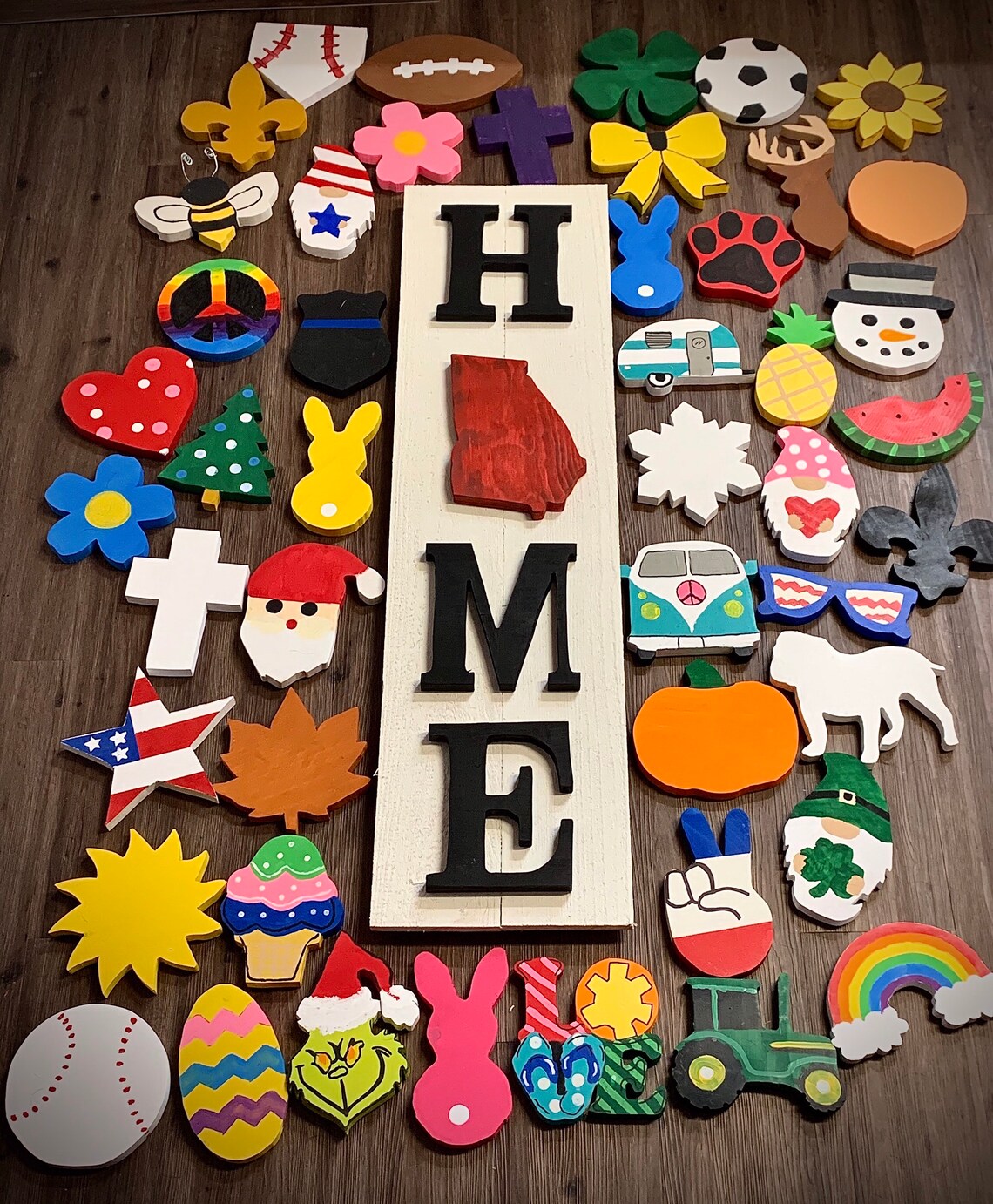Home Sign With Interchangeable Pieces Interchangeable Home | Etsy