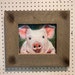 Pig Picture Custom Framed Farm Art Pig Wall Art Farmhouse - Etsy