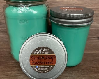 Pine Scented Candle Scented Soy Candle Homemade Pine Scented Soy ...
