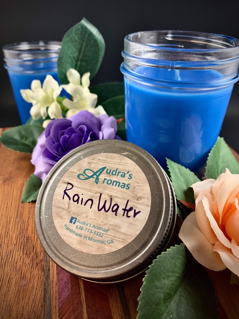 Rain Water Candle Floral Candle Summer Scent Floral Decor - Etsy