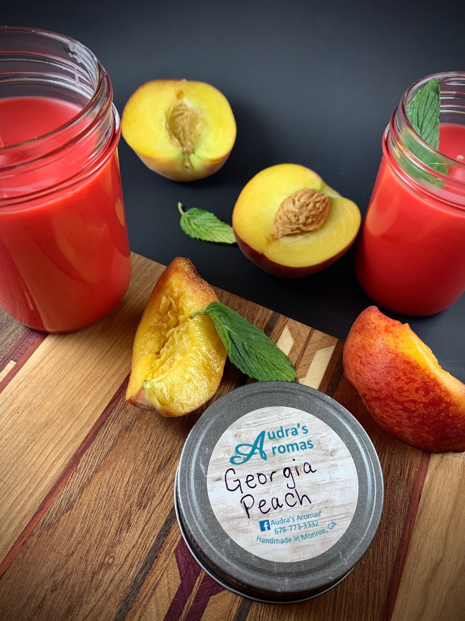 Georgia Peach Scented Candle, Peach Candle, Mason Jar Candle, Gift for ...