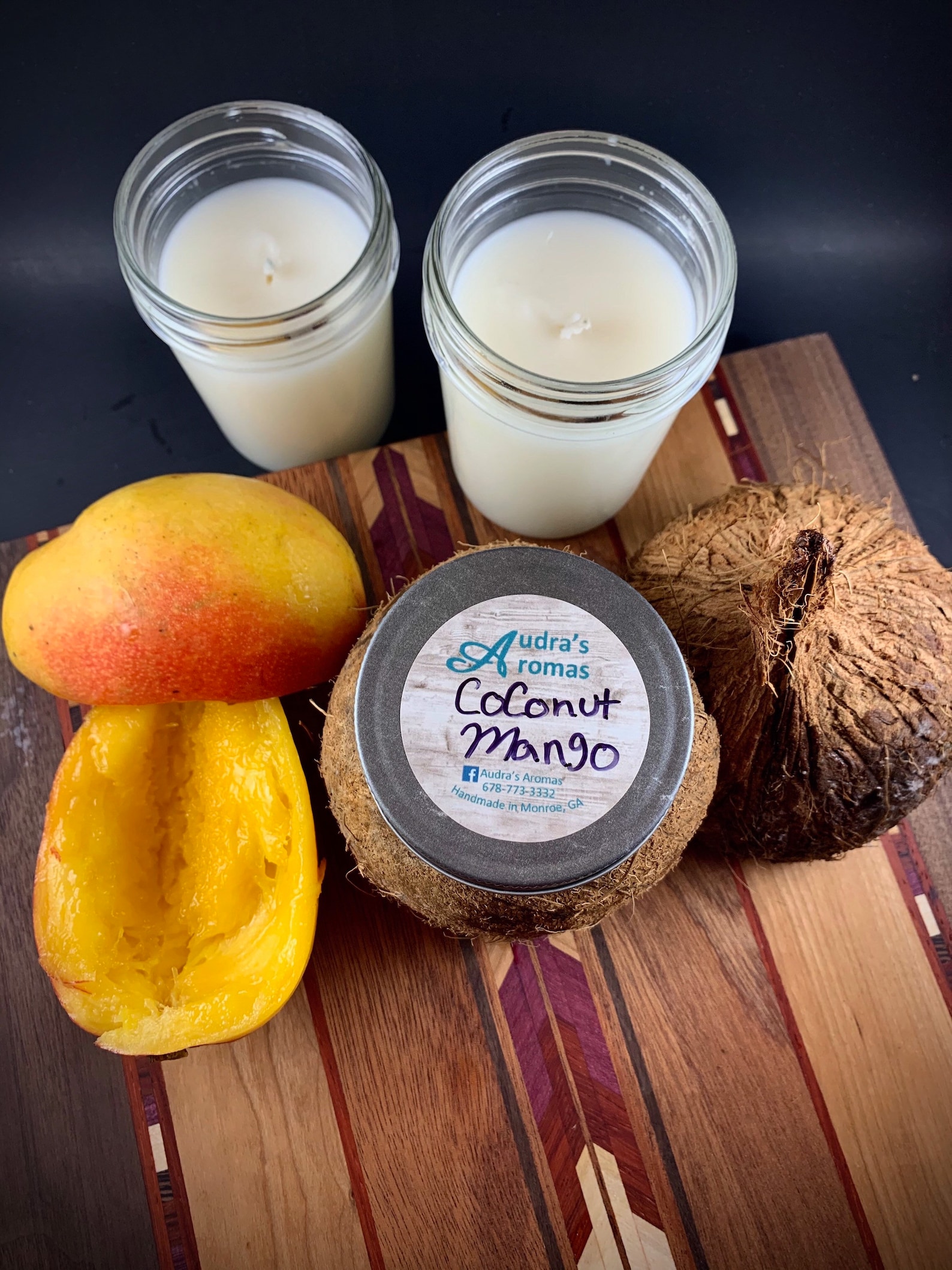 Coconut Mango Candle Coconut Scented Mango Scent Citrus - Etsy