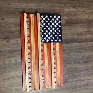 USA Coin Display, State Quarter Display, Wooden Flag, Silver Dollar ...