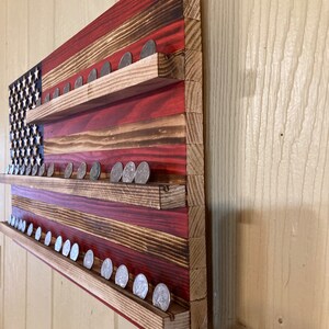 USA Coin Display, State Quarter Display, Wooden Flag, Silver Dollar ...