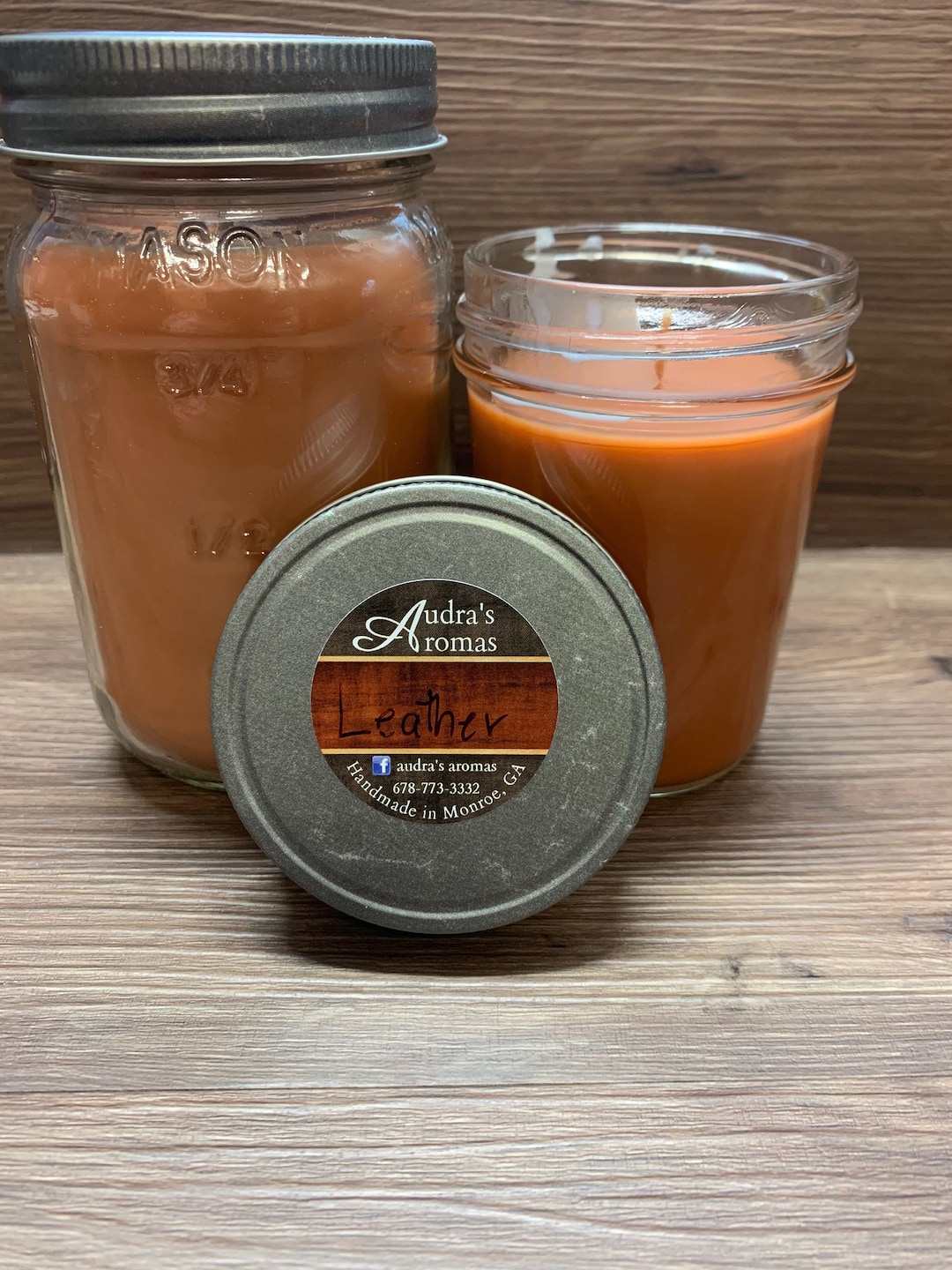 Leather Candle/ Masculine Candle/ Gift for Him/ Fresh Leather Scent ...