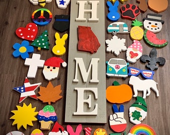 Interchange Seasonal Home Sign That is Good for Any Season | Etsy