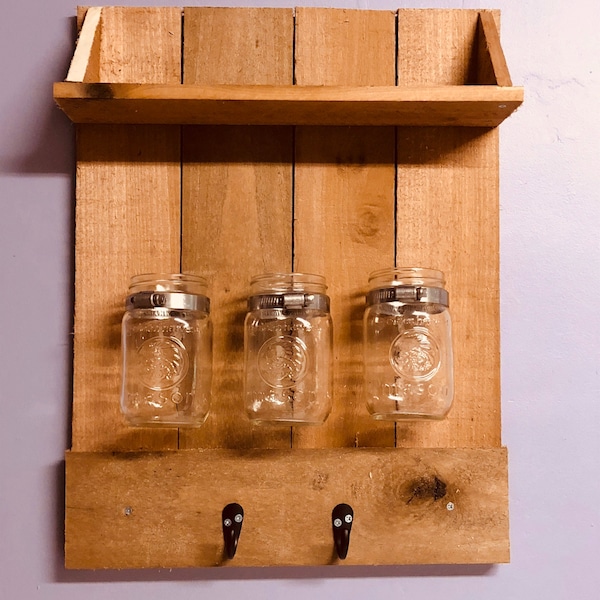 Mason Jar Rack - Etsy