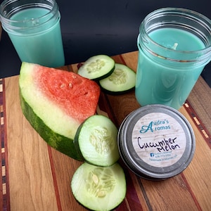 Cucumber Melon Candle/ Fresh Candle/ Clean Candle/ Gift for Her - Etsy