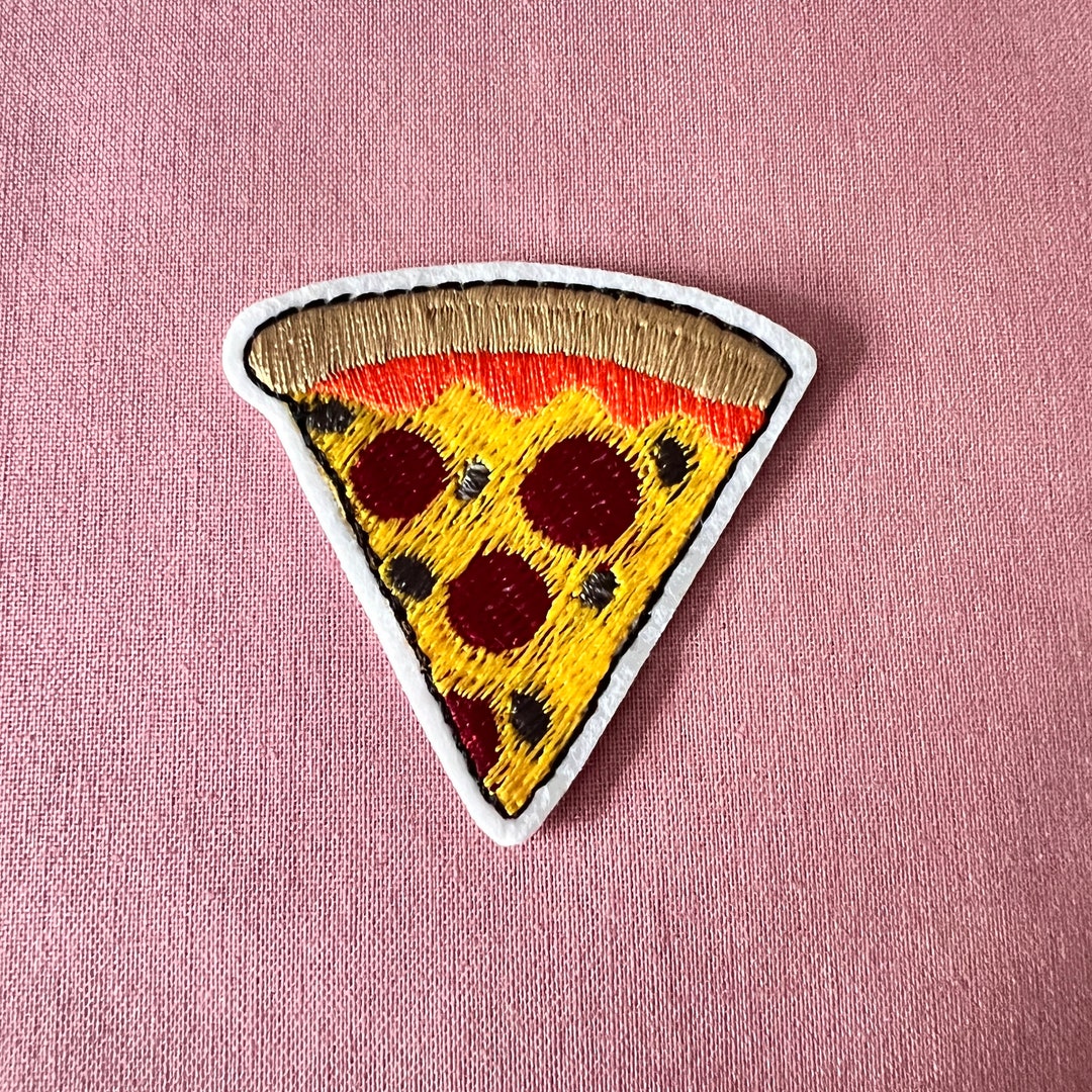 Pepperoni Pizza Patches Pizza Iron on Patch Iron on Pizza Patches Food ...