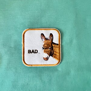 Bad Ass Patch - Donkey Iron on Patch - Iron on Patches - Patches for ...