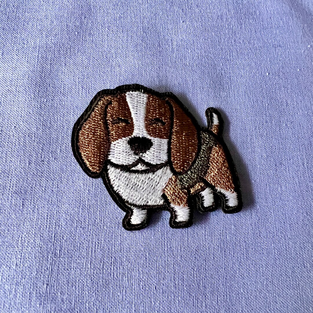 Beagle Patch - Dog Iron on Patch - Hound Dog Iron on Patches - Patches ...