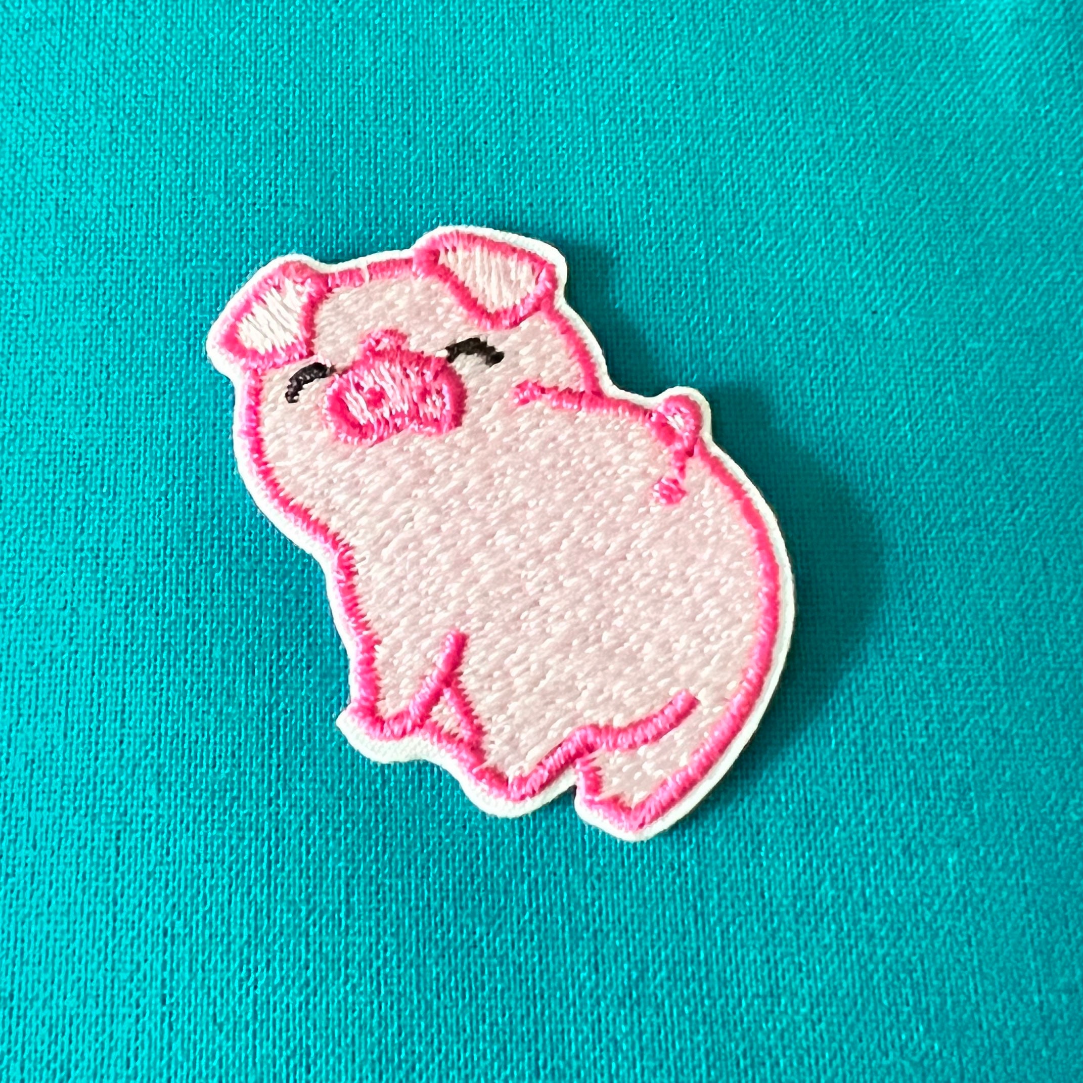 2x Pig Patches Pink Piggy Iron on Patch Iron on Pig Patch - Etsy