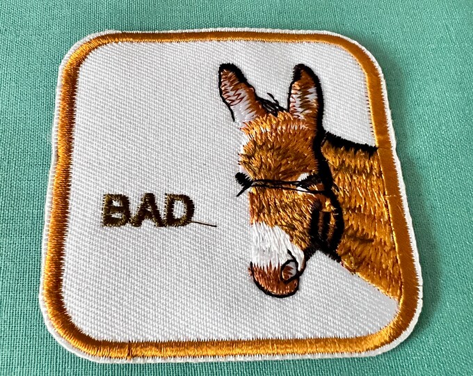 Bad Ass Patch - Donkey Iron on Patch - Iron on Patches - Patches for ...