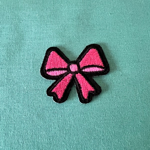 Pink Bow Patches Pack - Etsy