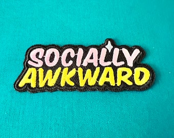 Awkward Skull Iron-on Patch - Etsy Canada