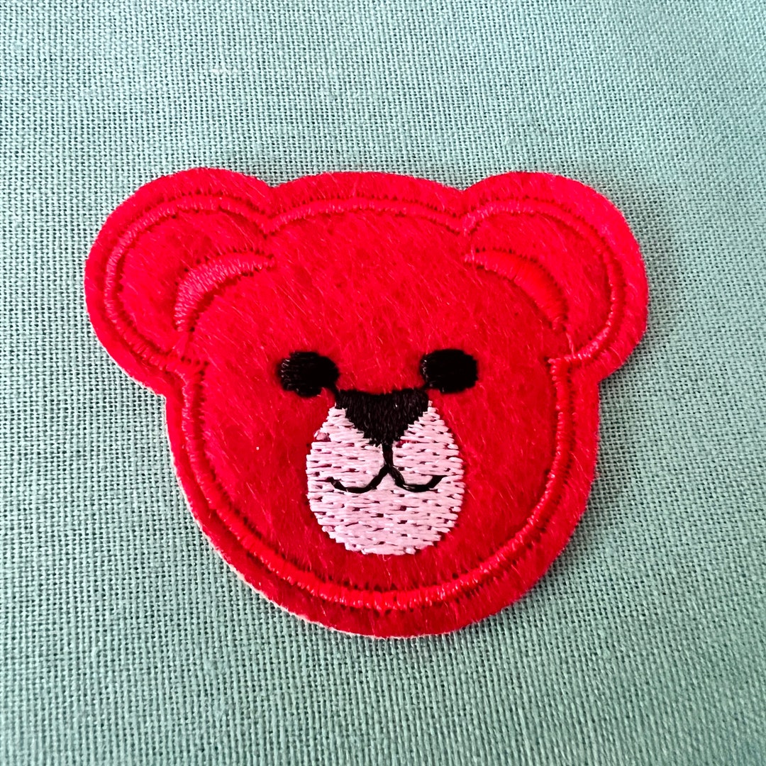 Teddy Bear Patches Red Teddy Bear Iron on Patch Iron on Teddy Bear Patch - Etsy