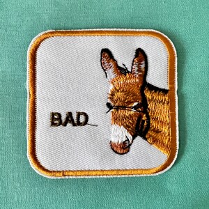 Bad Ass Patch - Donkey Iron on Patch - Iron on Patches - Patches for ...
