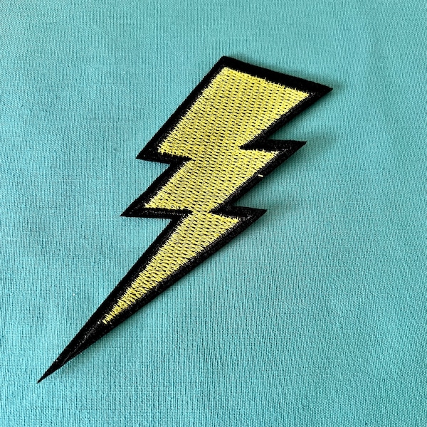 Lightning Bolt Patch - Etsy