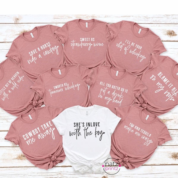 Country Song Lyric Shirts - Etsy