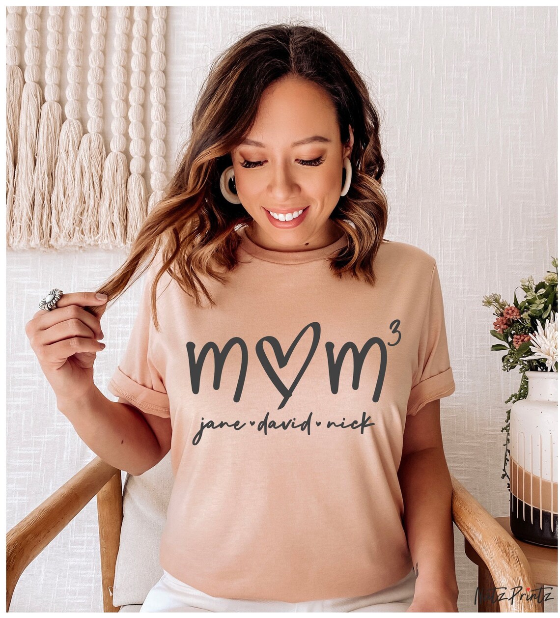Mom 3 Shirt Mothers Day Gift for Mom Mom of Three Shirt Mom - Etsy